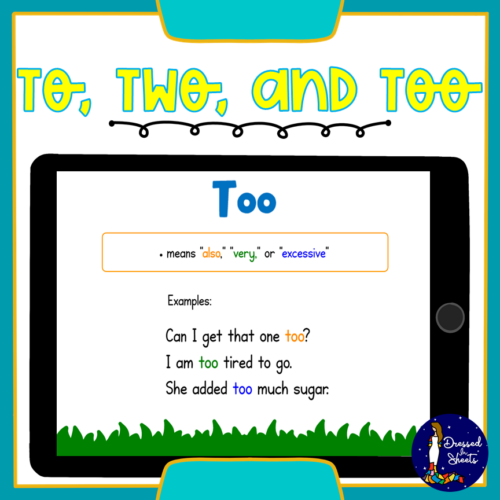 To, Two, Too BOOM Cards | Made By Teachers