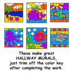 Spanish Color by Number Subtraction to 10 Ocean - Made By Teachers