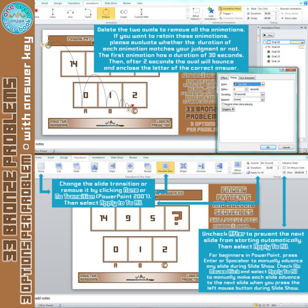 Patterns and Sequences in PowerPoint (Bronze) - Made By Teachers