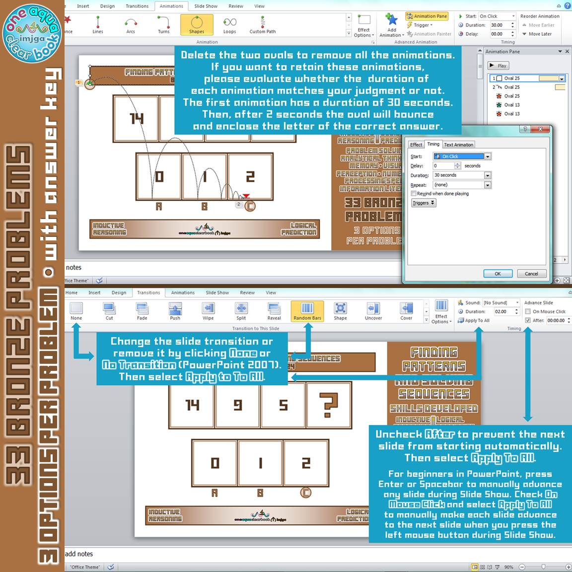 Patterns and Sequences in PowerPoint (Bronze) - Made By Teachers