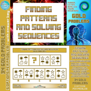 Patterns and Sequences in PowerPoint (Gold) - Made By Teachers
