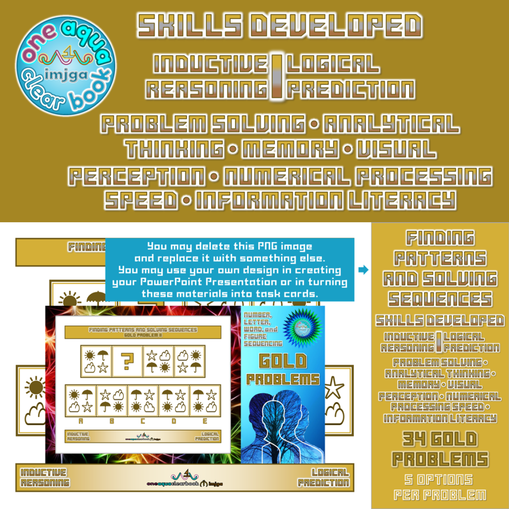 Patterns and Sequences in PowerPoint (Gold) - Made By Teachers