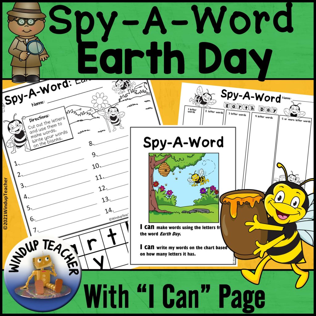 Earth Day Word Work Activity Center Spring | Made By Teachers