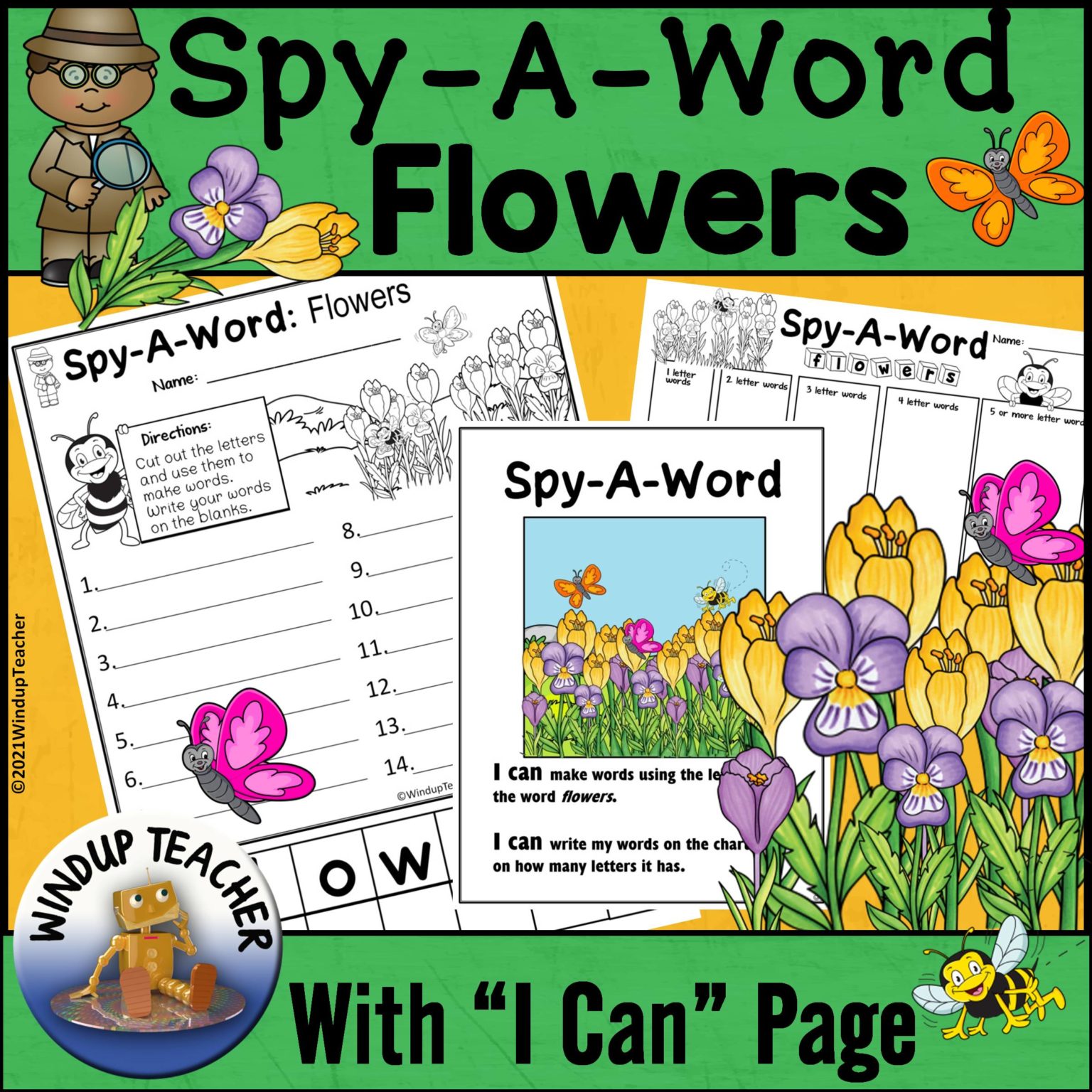 Spring Word Work Activity Center BUNDLE | Made By Teachers