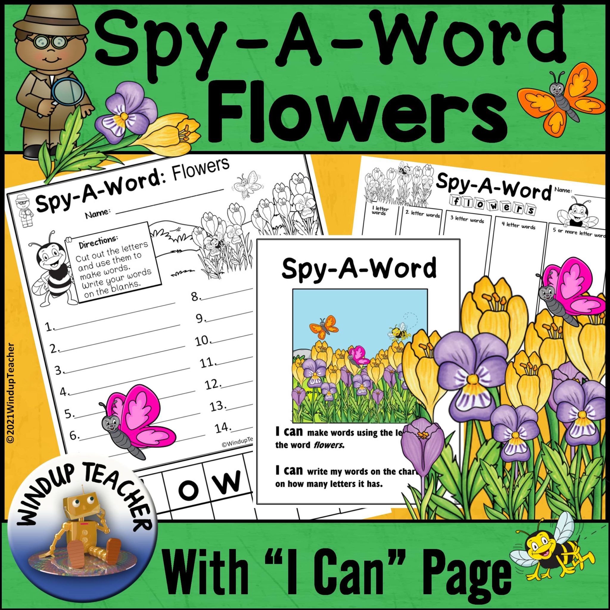 Spring Word Work Activity Center BUNDLE - Made By Teachers