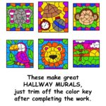 Color by Number Subtraction Safari Zoo Animals - Made By Teachers