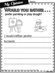 Opinion Writing Graphic Organizers Writing Prompts - Made By Teachers