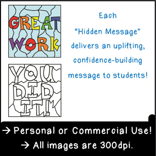 Color by Code Hidden Images Clip Art | Made By Teachers