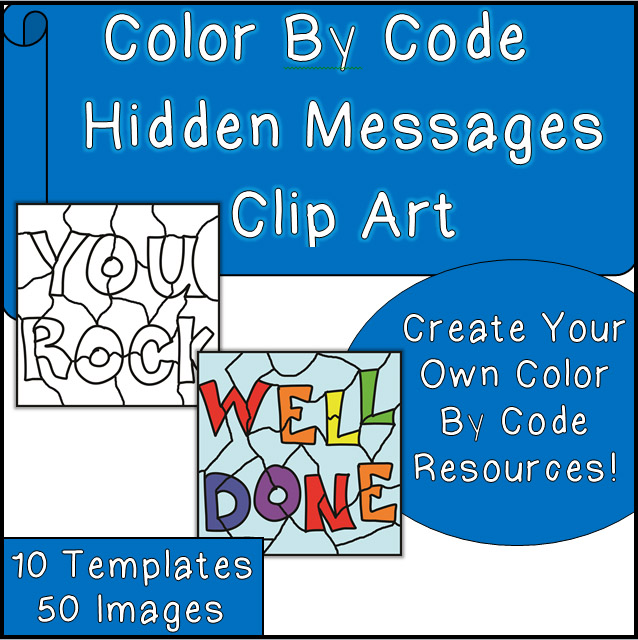 Color by Code Hidden Images Clip Art | Made By Teachers