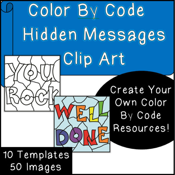 Color by Code Hidden Images Clip Art | Made By Teachers