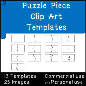 Puzzle Piece Templates Clip Art - Made By Teachers
