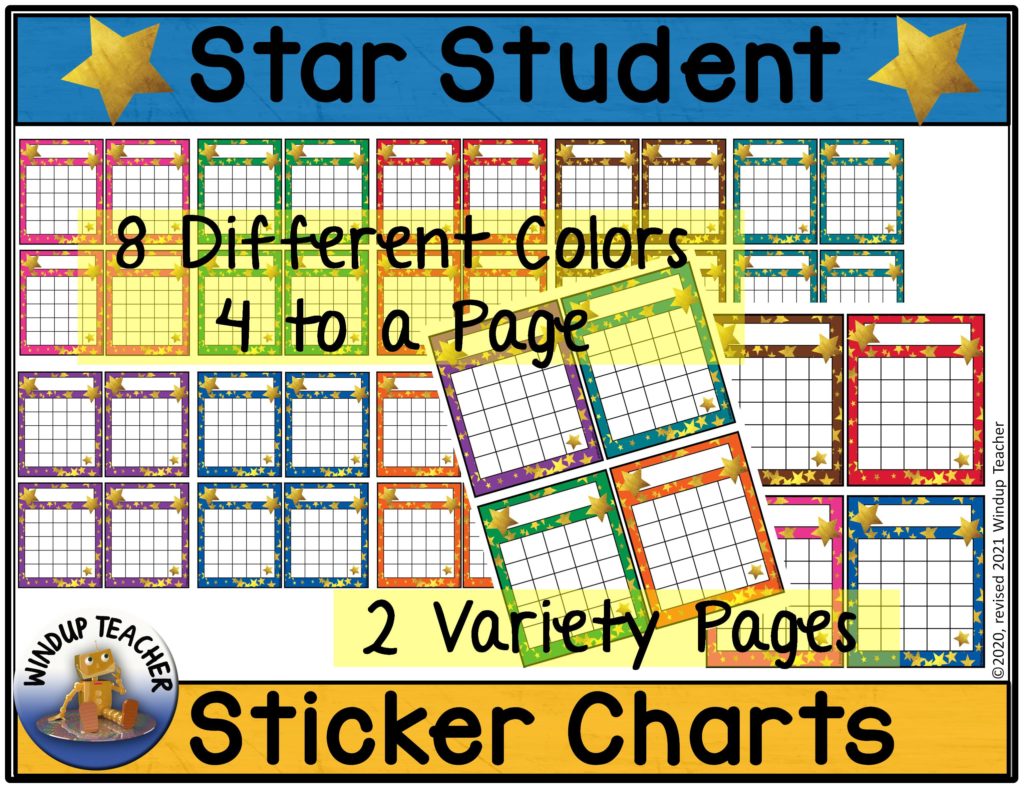Star Incentive Reward Sticker Charts | Made By Teachers