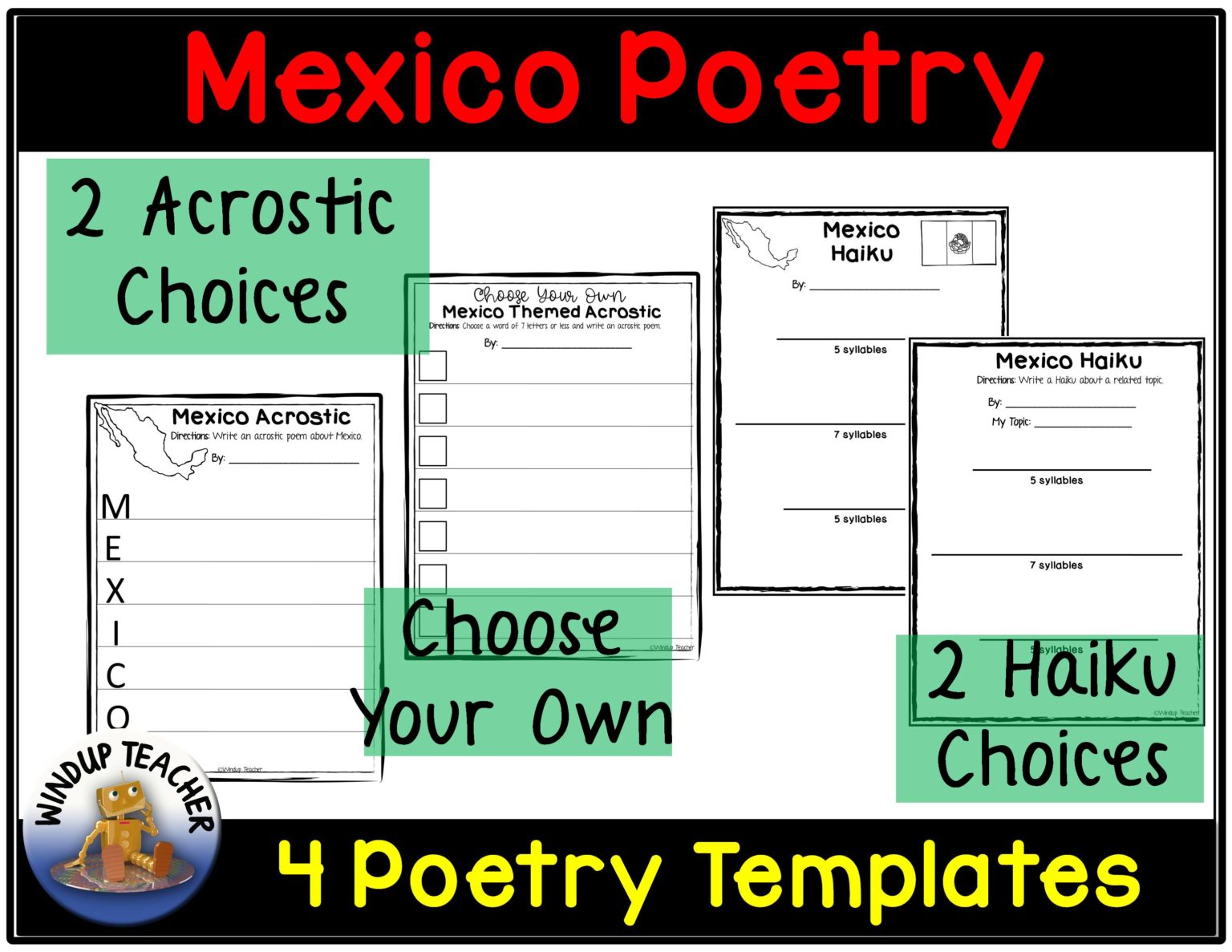 Mexico or Cinco de Mayo Writing Activities BUNDLE | Made By Teachers