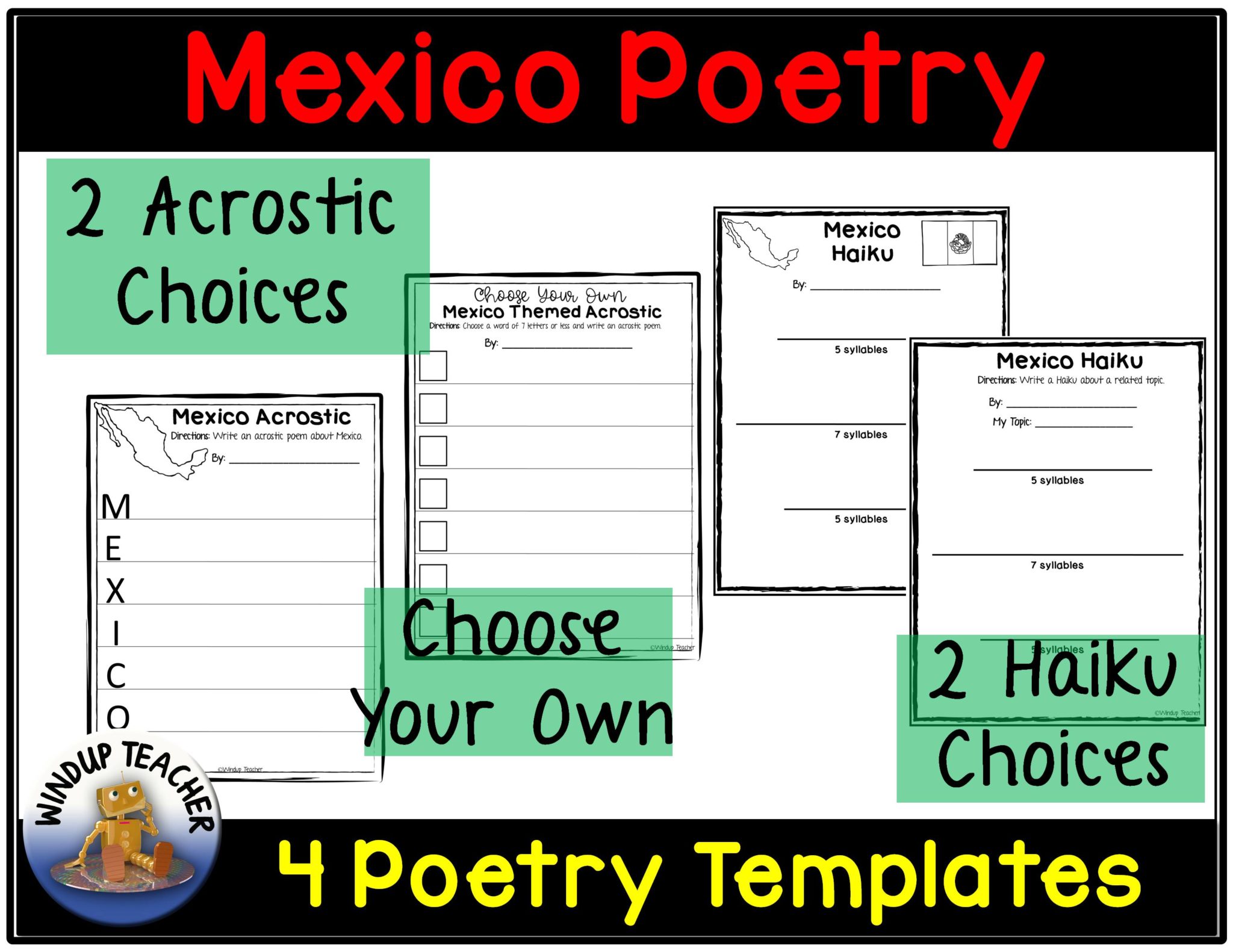 Mexico or Cinco de Mayo Writing Activities BUNDLE | Made By Teachers