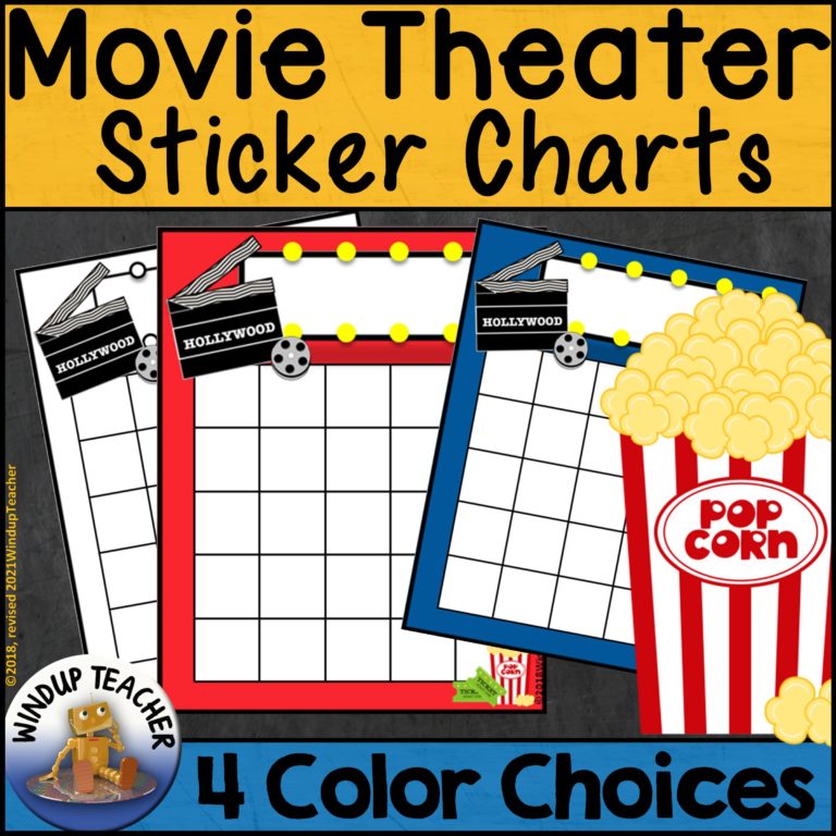 Movie Themed Sticker Charts - Made By Teachers