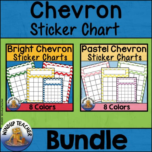 Chevron Sticker Chart Bundle | Made By Teachers