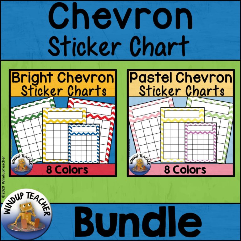 Chevron Sticker Chart Bundle | Made By Teachers