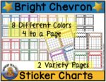 Chevron Sticker Chart Bundle - Made By Teachers