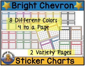 Chevron Sticker Chart Bundle | Made By Teachers
