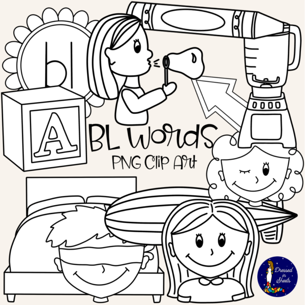 BL Words Clip Art | Made By Teachers