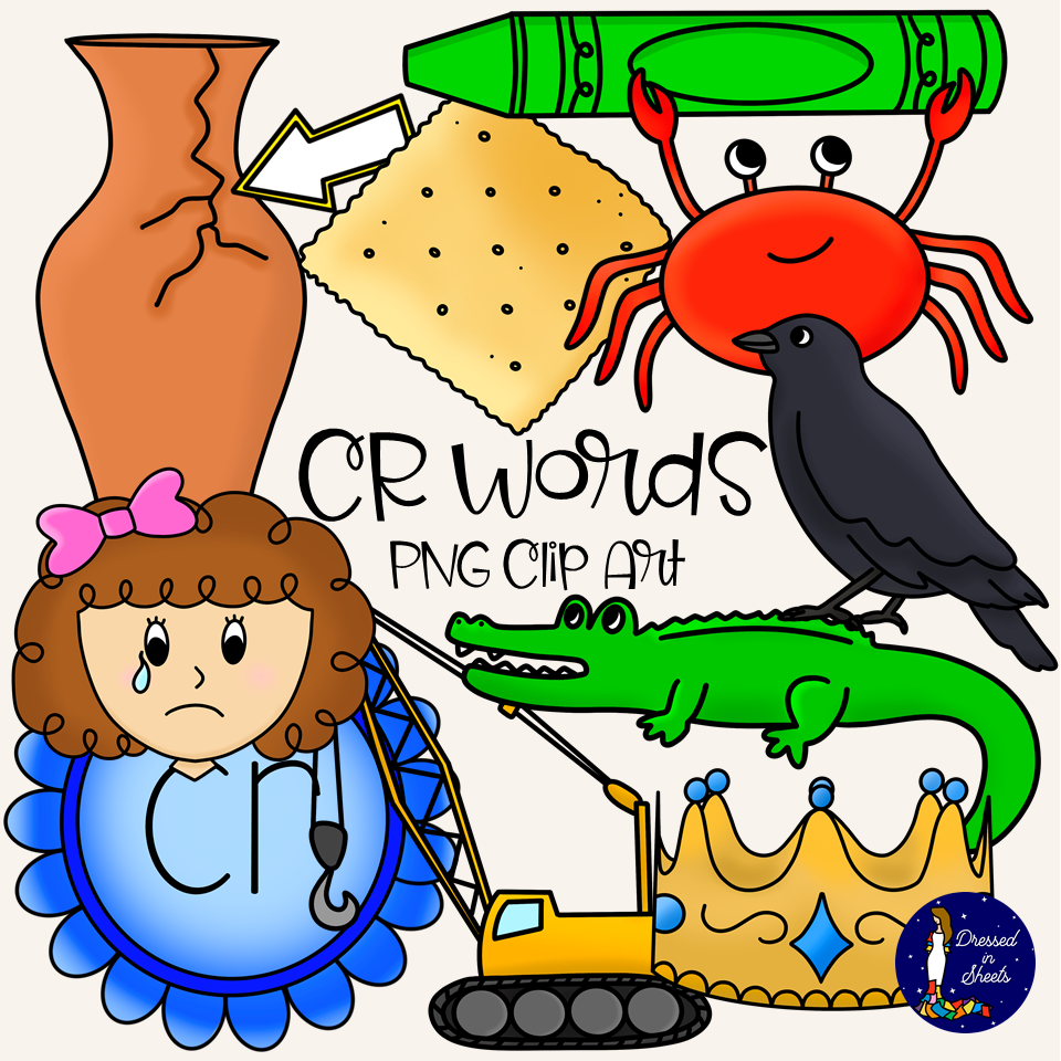 CR Words Clip Art | Made By Teachers