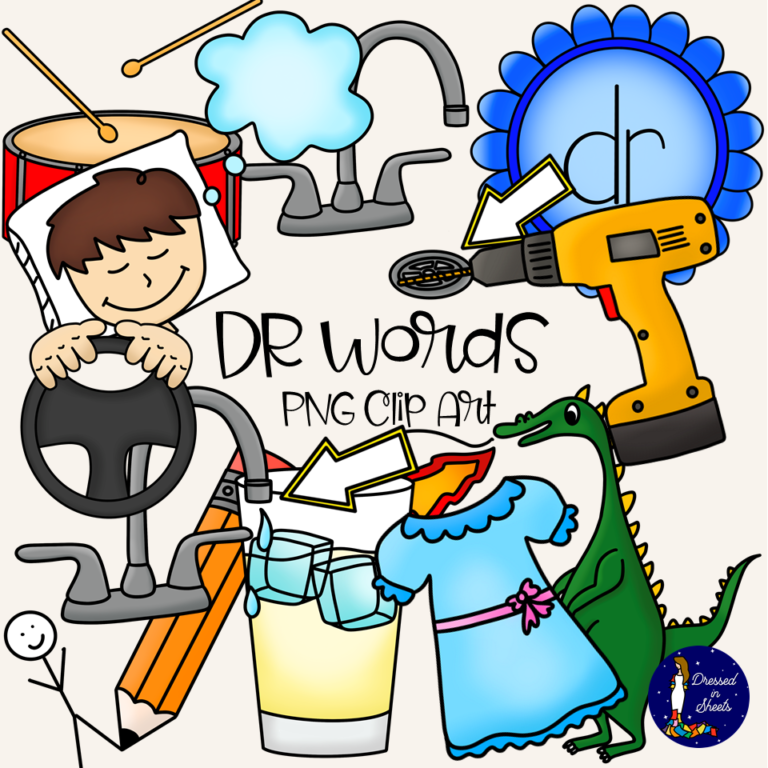 DR Words Clip Art - Made By Teachers