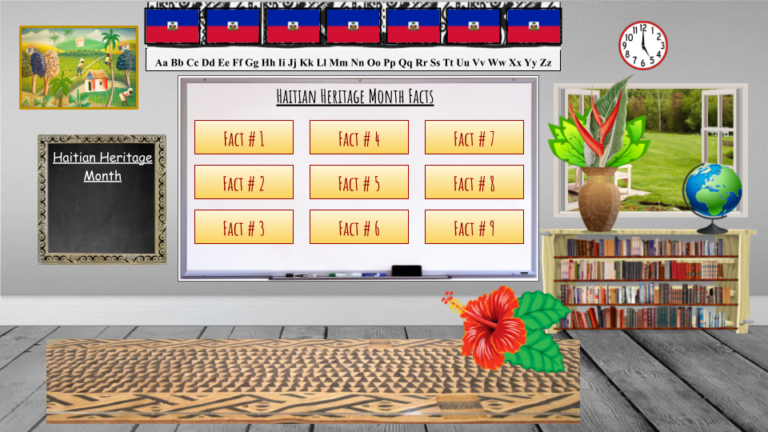 Haitian Heritage Month Virtual Bitmoji Classroom - Made By Teachers