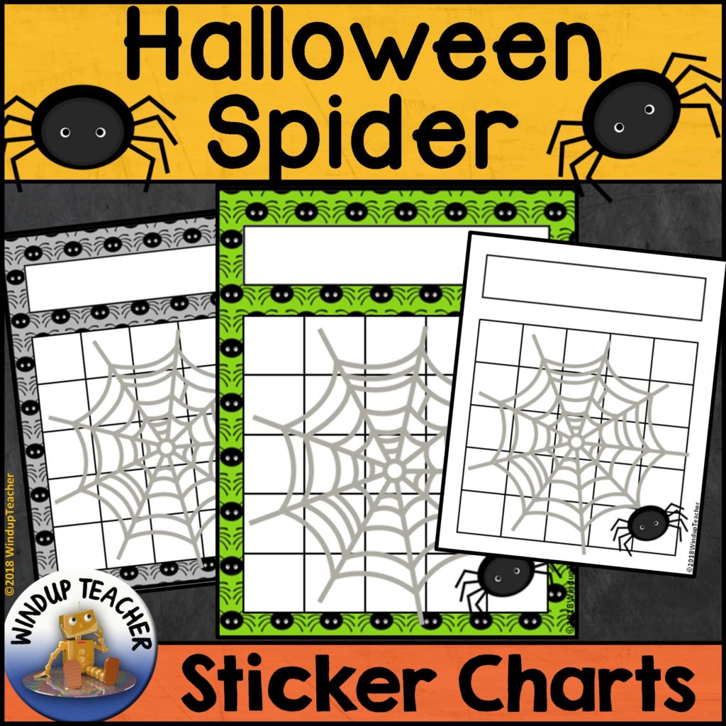 Halloween Spider Incentive Reward Sticker Charts | Made By Teachers