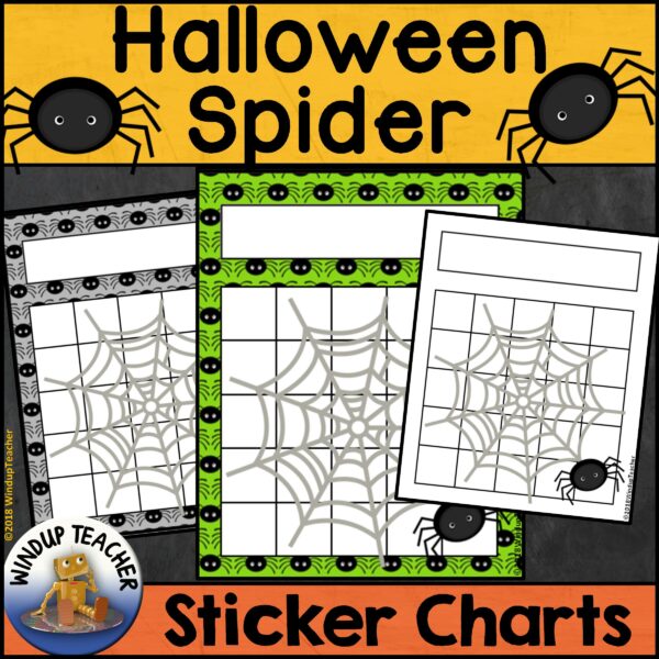 Halloween Spider Incentive Reward Sticker Charts | Made By Teachers