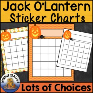 Jack O'Lantern Incentive Reward Charts - Made By Teachers
