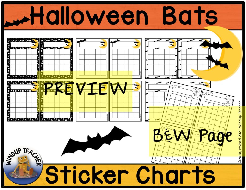 Halloween Sticker Charts BUNDLE - Made By Teachers