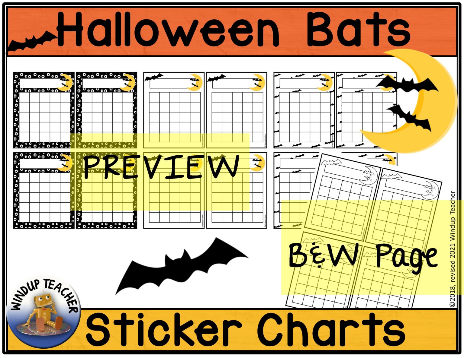 Halloween Sticker Charts BUNDLE - Made By Teachers