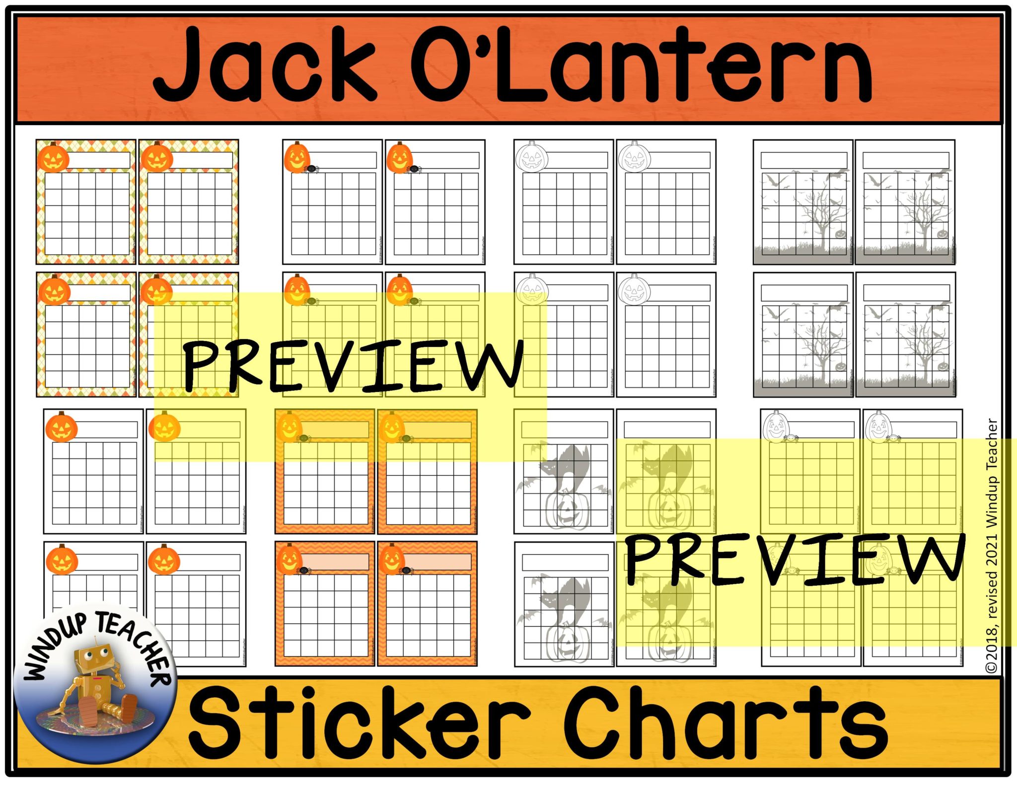 Halloween Sticker Charts BUNDLE - Made By Teachers