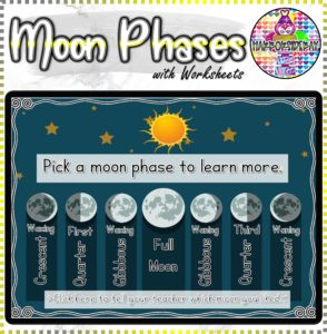 Phases of the Moon | BOOM Cards | Made By Teachers