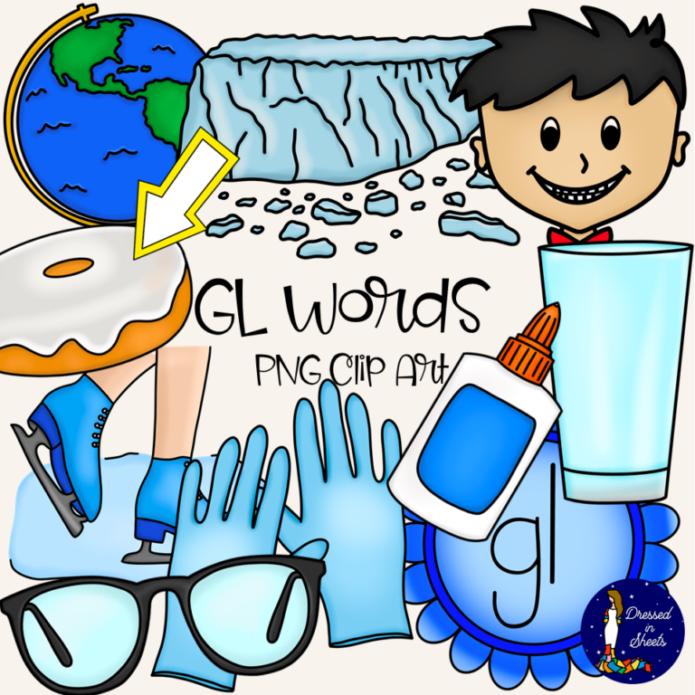 GL Words Clip Art - Made By Teachers