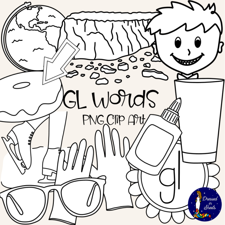 GL Words Clip Art | Made By Teachers