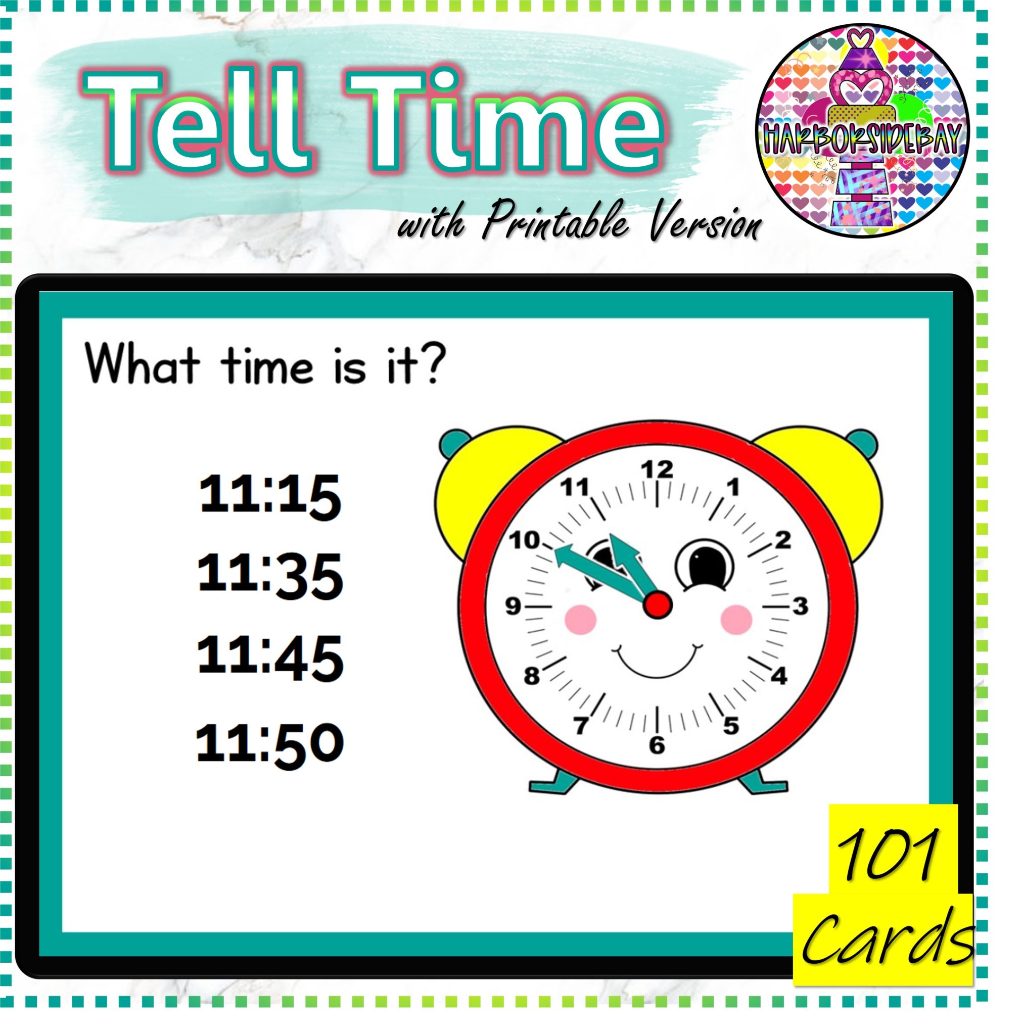 Telling time | BOOM Cards & Printable Version | Made By Teachers