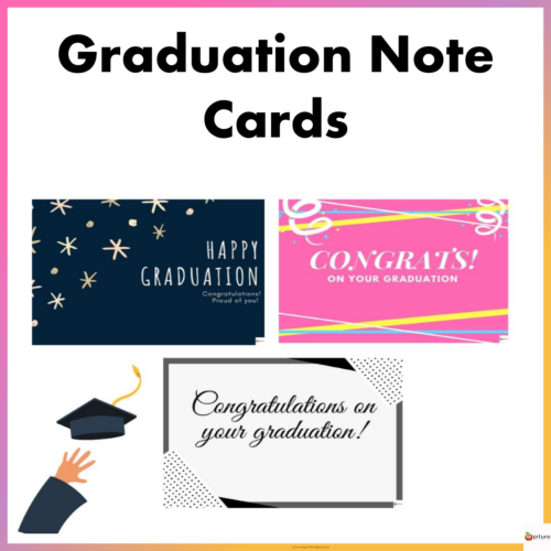 Graduation Note Cards - Made By Teachers