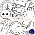 SK Words Clip Art - Made By Teachers