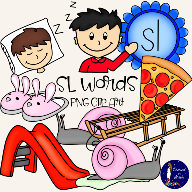 SL Words Clip Art - Made By Teachers