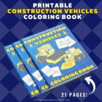Printable Construction Vehicle Coloring Book - Made By Teachers