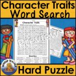 Character Traits Word Search HARD Puzzle - Made By Teachers