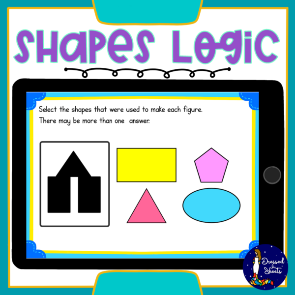Shapes Logic BOOM Cards | Made By Teachers