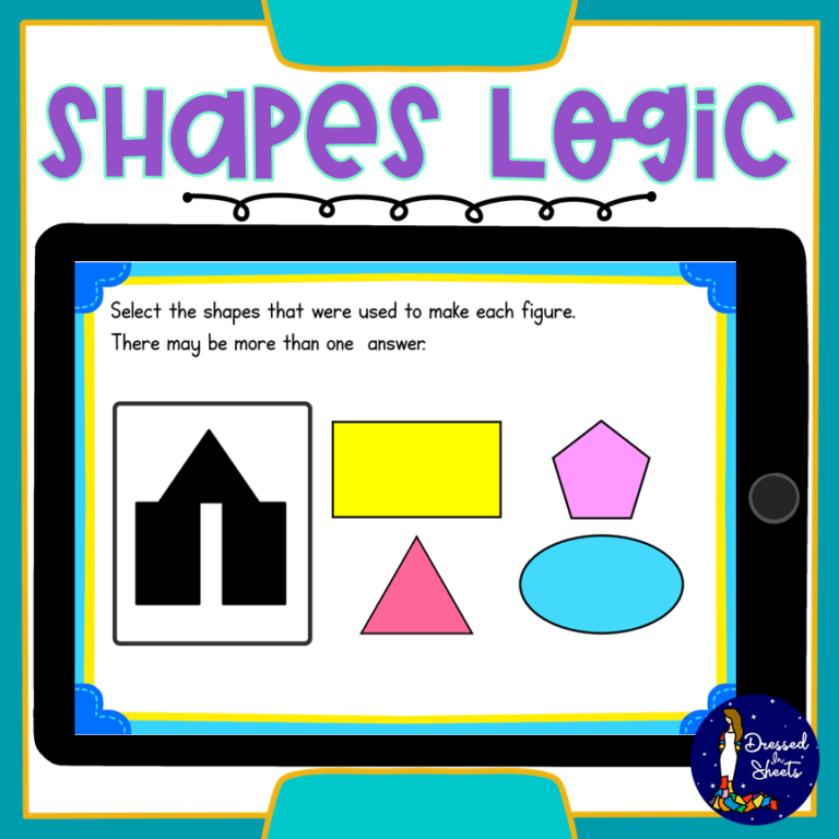 Shapes Logic BOOM Cards - Made By Teachers