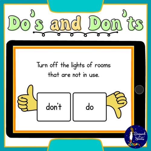 Do's and Don'ts BOOM cards - Made By Teachers
