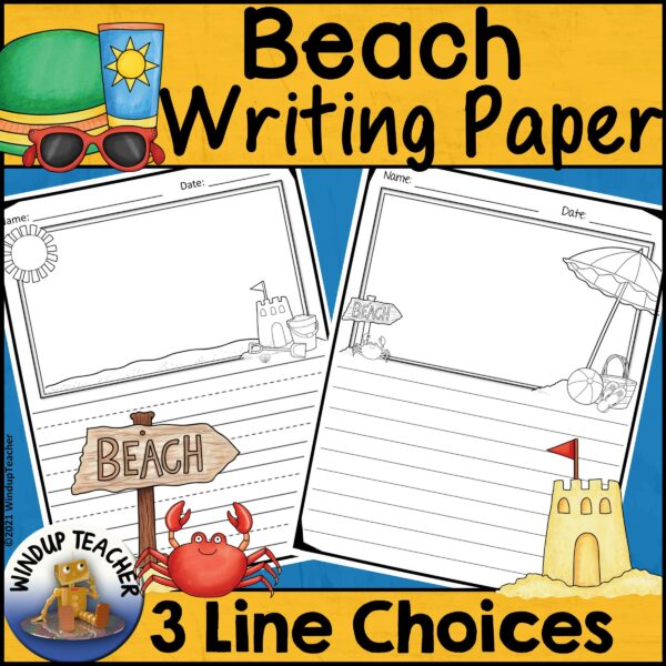 Beach Writing Papers for Summer - Made By Teachers