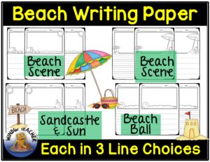 Beach Writing Papers for Summer - Made By Teachers