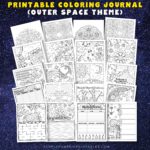 Printable Outer Space Planner Journal To Color - Made By Teachers
