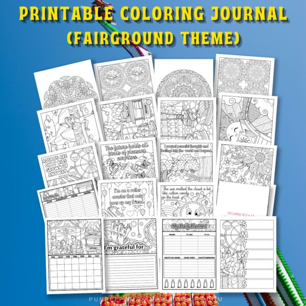Printable Outer Space Planner Journal To Color - Made By Teachers