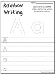 Alphabet Rainbow Writing Worksheets. Preschool-K - Made By Teachers